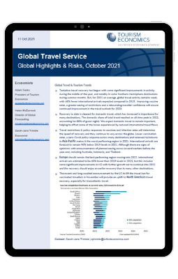 Global Travel Highlights and Risks - October 2021 | Oxford Economics