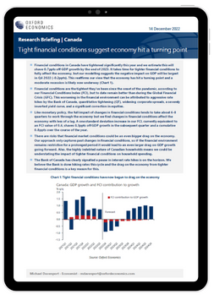 Tight financial conditions suggest Canadian economy hit a turning point ...