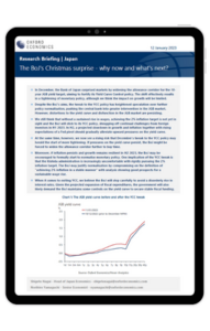 The BoJ's Christmas surprise - why now and what's next? | Oxford Economics